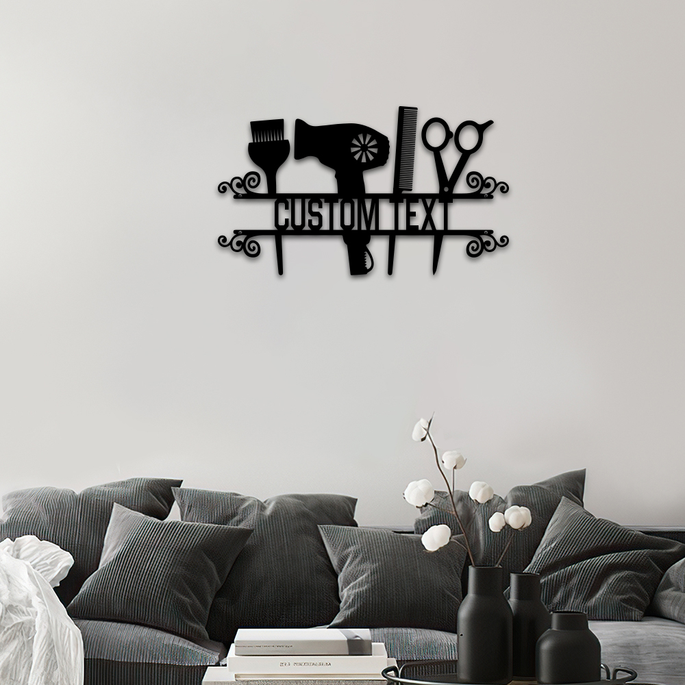 Personalized Hairstylist Metal Sign for Salon Barber Shop - CALLIE