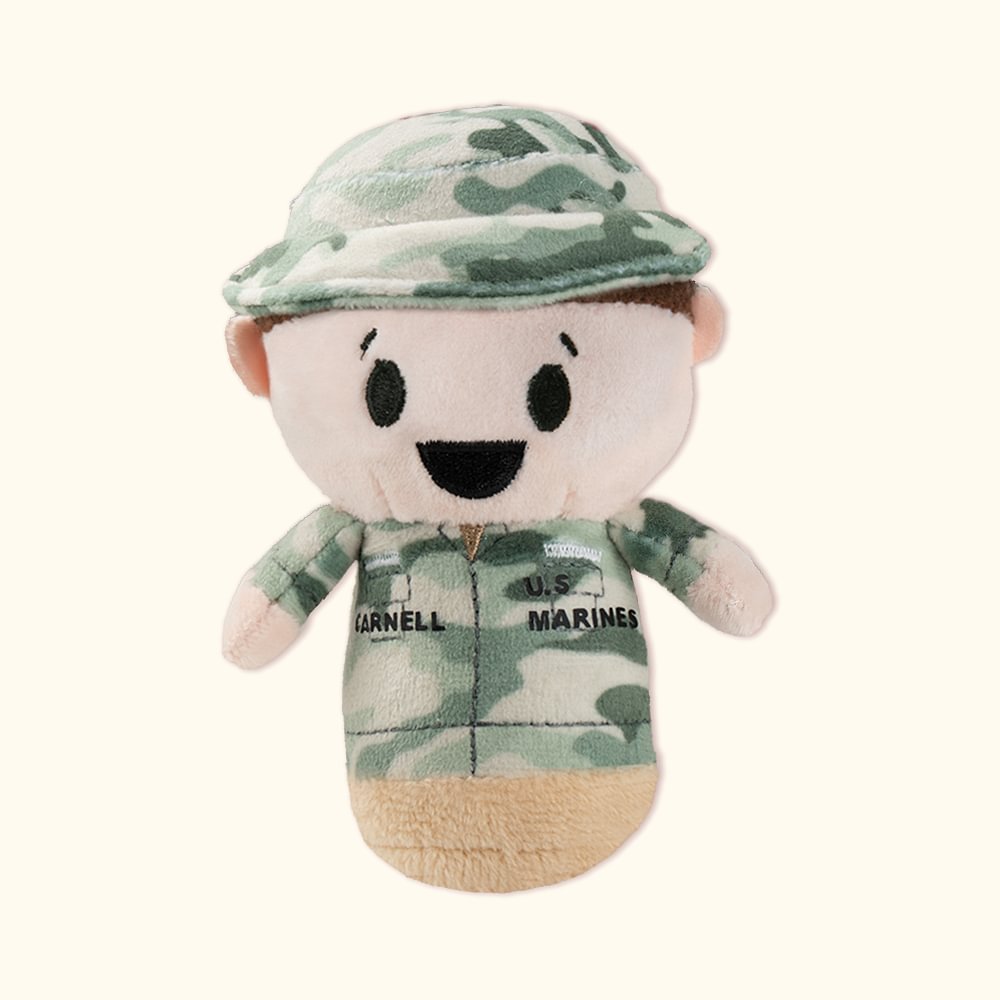Personalized U.S. Soldier Uniform Camo Plush Military Family Gift - CALLIE