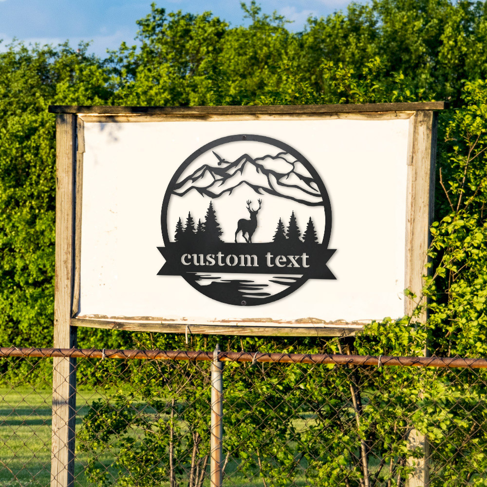 Personalisierte Farm Zeichen Hirsch Zeichen Metallschild mit Namen - CALLIE