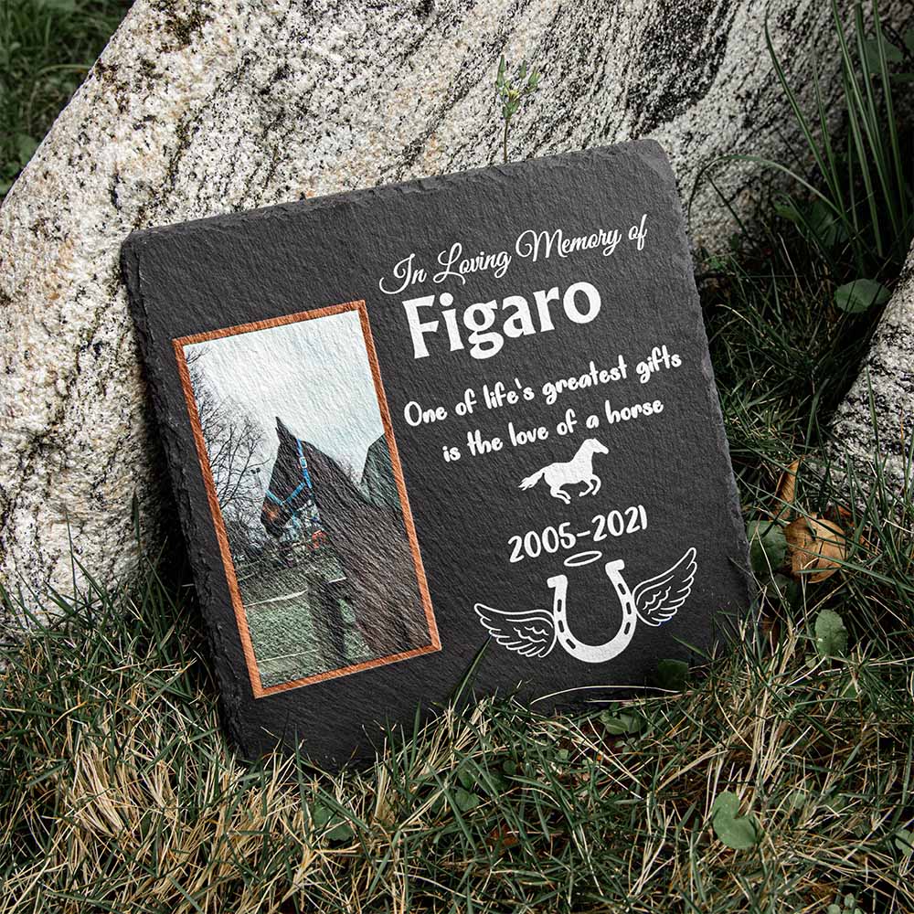 Personalized Horse Garden Memorial Stone Pet Loss Stone - CALLIE