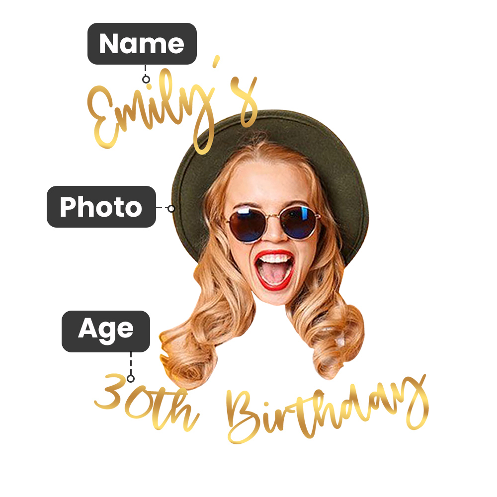 Personalized Temporary Face Tattoos for Bachelorette Party and Birthday ...