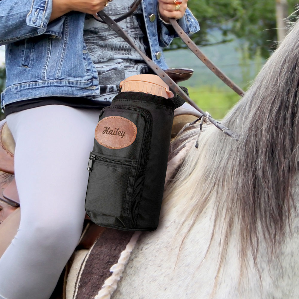 Personalized Multi Pocket Horse Saddle Water Bottle Holder Insulated ...