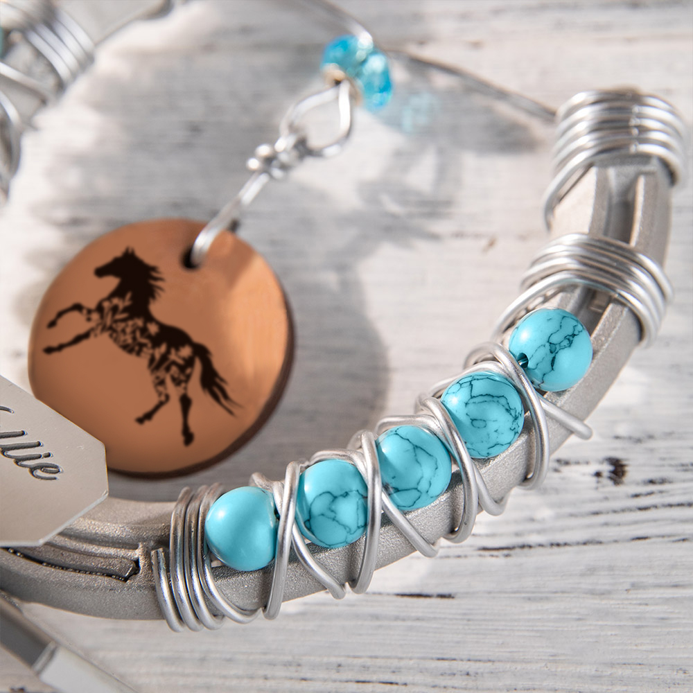 Personalized Horse Memorial Horseshoe Keepsake - CALLIE