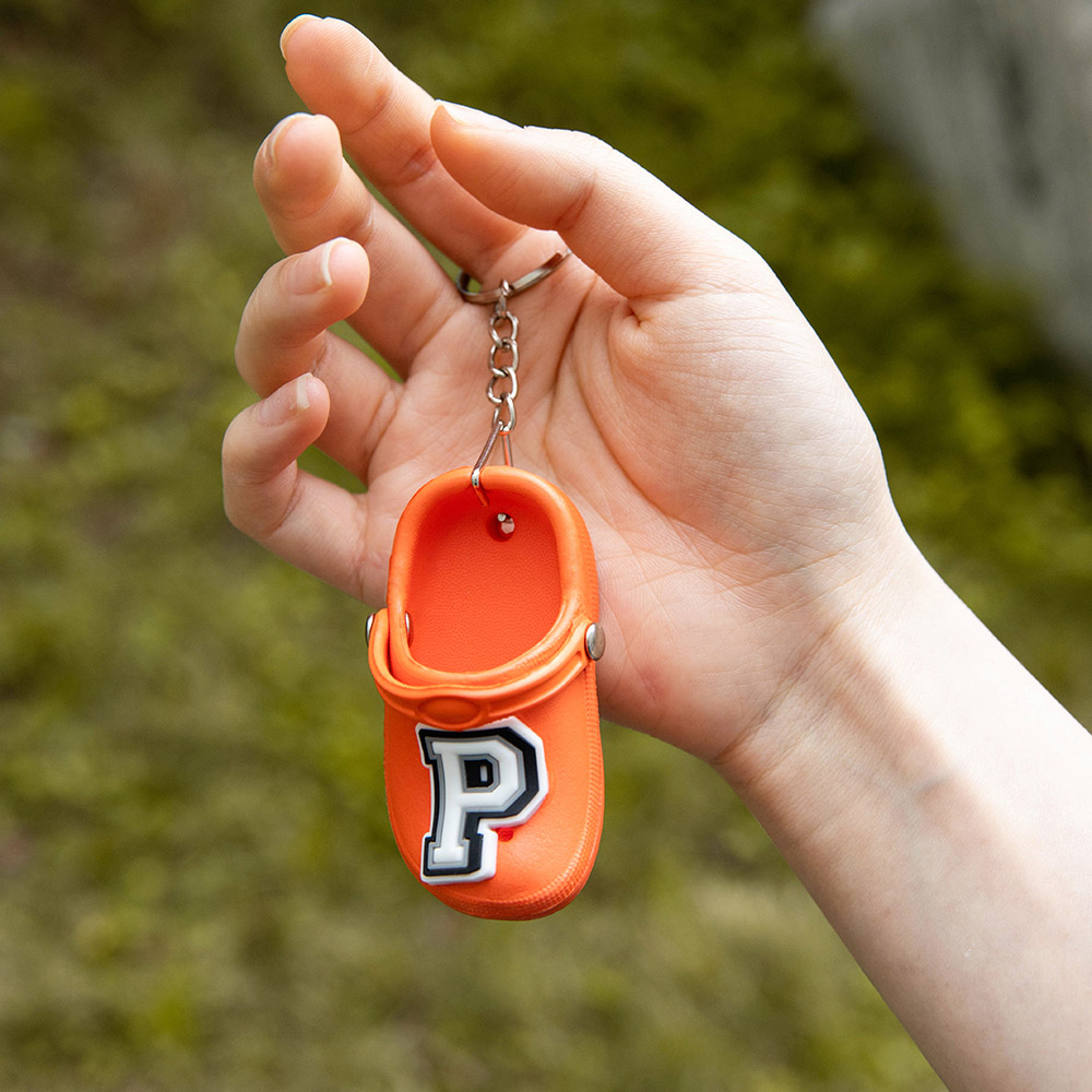 Personalized Pair of Silicone Slipper Keychain with Initial for ...