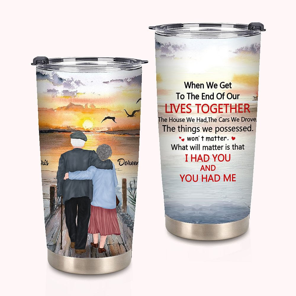 Personalized Lives Together the Things We Possessed Sunset 20 oz ...