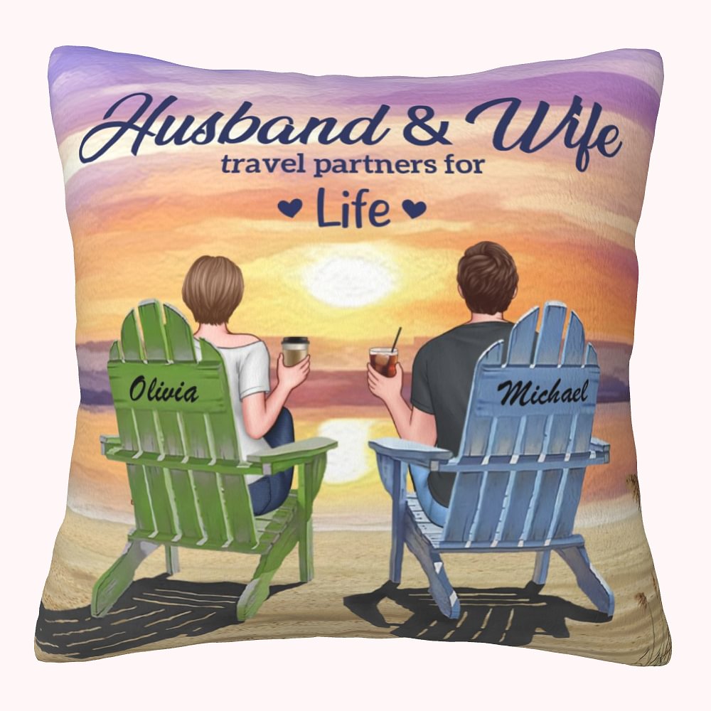 Personalized Husband and Wife Travel Partners for Life Beach Holiday ...