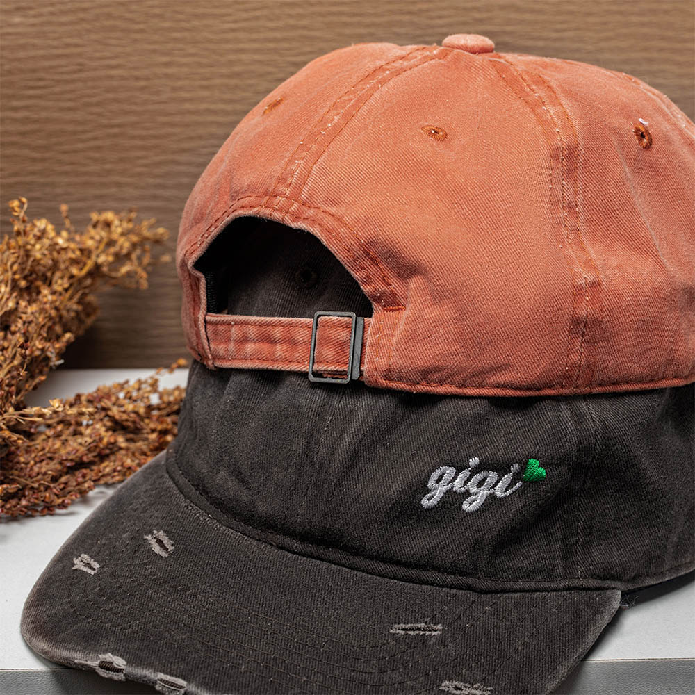 Personalized Vintage Embroidered Name Baseball Cap with Heart for Mama ...