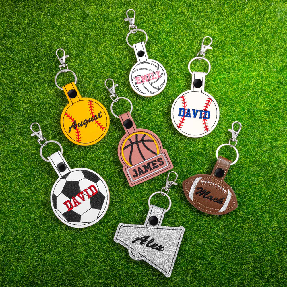 Personalized Embroidery Sports Bag Tag Football Tag Basketball Tag ...