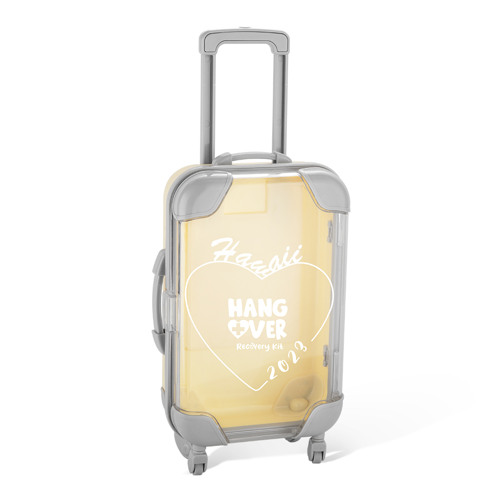 Personalized Hangover Recovery Kit Suitcase Emergency Kit Trolley Mini ...