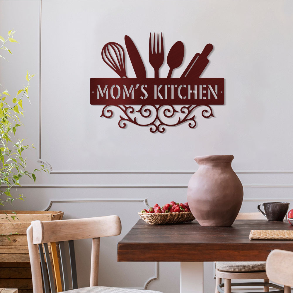 Personalized Kitchen Metal Sign Wall Decor - CALLIE