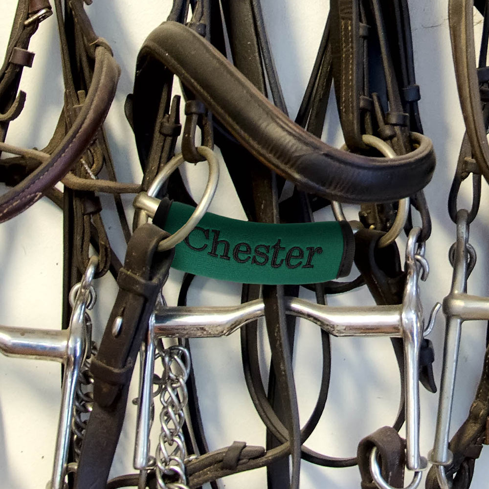 Personalized Horse Bit Cover with Name Horse Utensils Horse Bridle ...