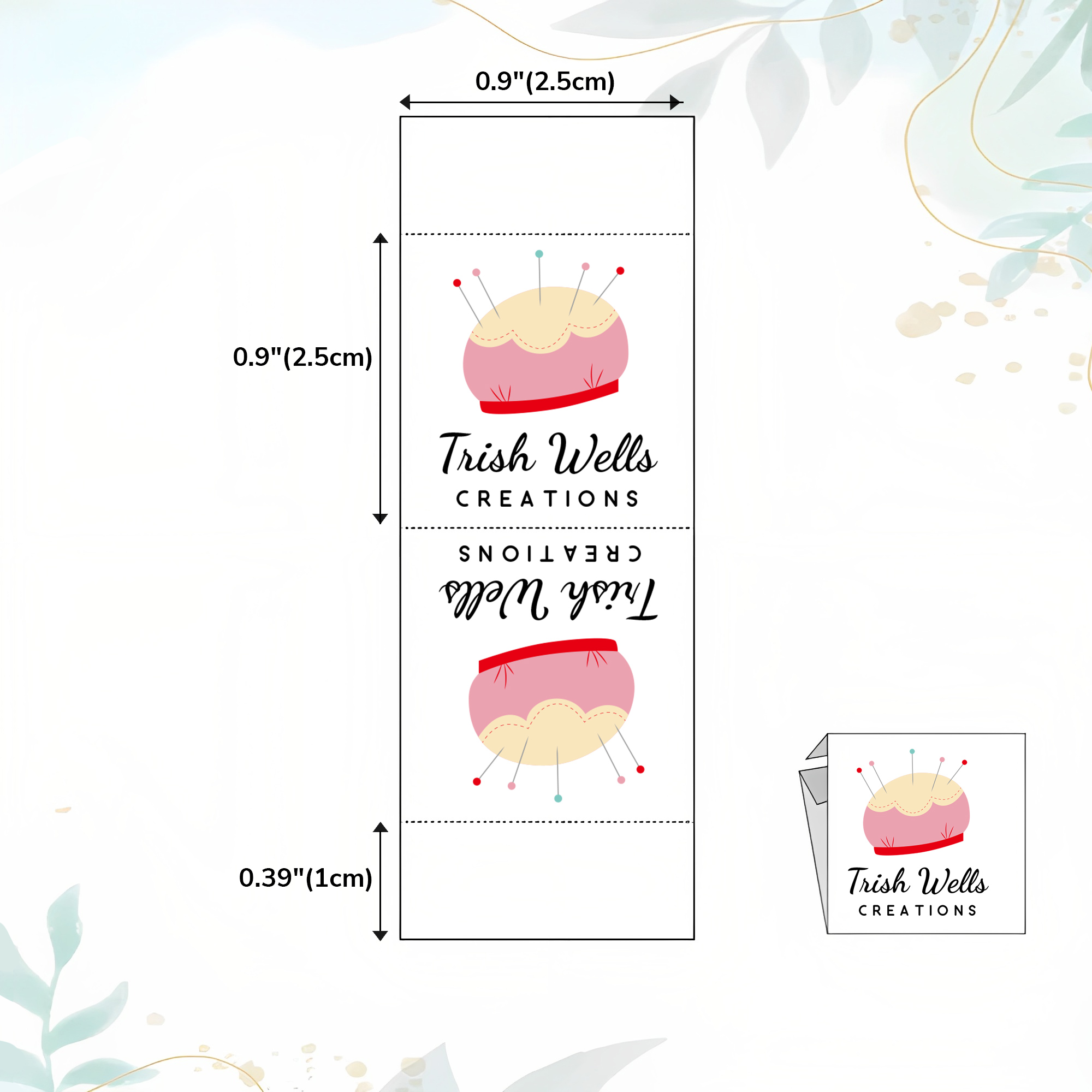 Personalized 100% Cotton Sewing Labels Tags with Name and Text for ...