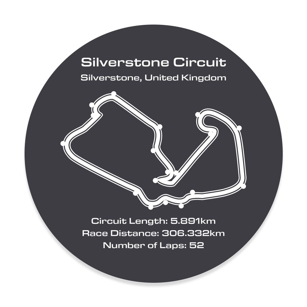 Personalized Racing Car Circuit Race Track Slate Coaster Set for Auto ...