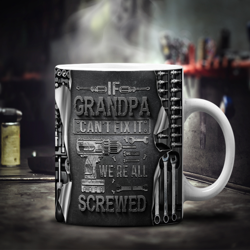 Personalized Mechanic Mug Mechanic Mug for Dad Grandpa I Can't Fix It ...