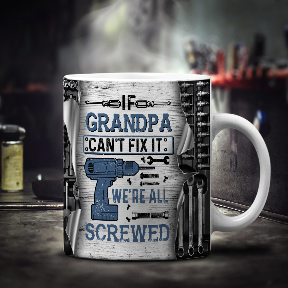 Personalized Mechanic Mug Mechanic Mug for Dad Grandpa I Can't Fix It ...