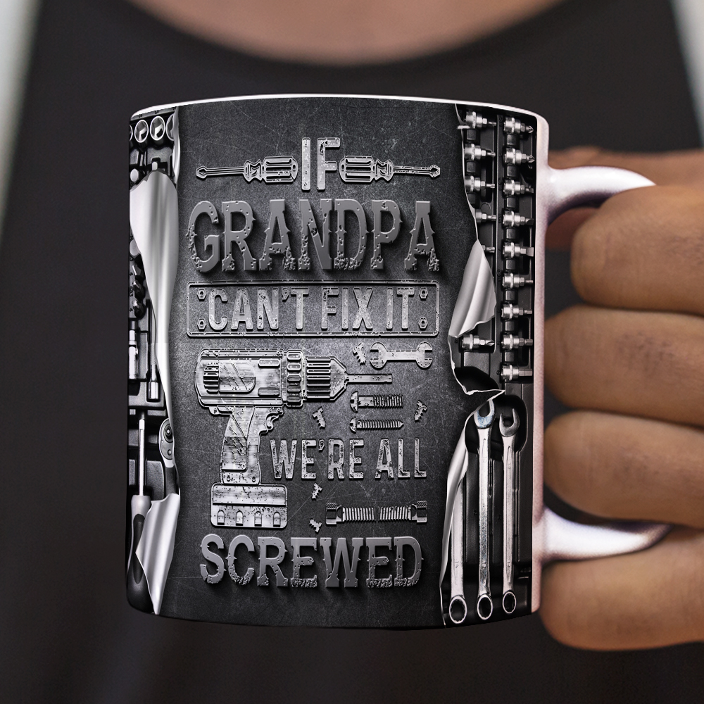 Personalized Mechanic Mug Mechanic Mug for Dad Grandpa I Can't Fix It ...
