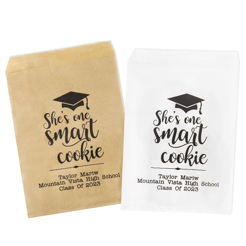 Personalized Graduation Favor Bags Cookie Candy Snack Buffet Treat Bags ...