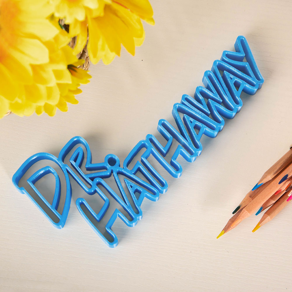 Personalized 3D Hollowed Out Name Plate for Teacher Appreciation Gift ...