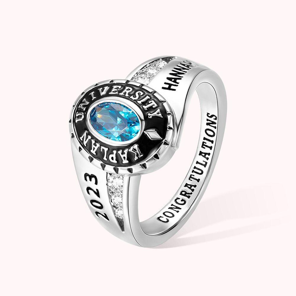 Personalized Mementos High School and College Class Graduation Ring ...