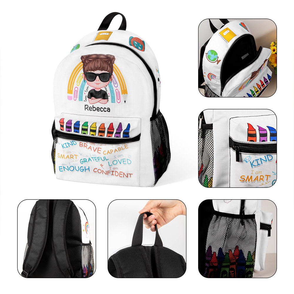Personalized Cute Cartoon Character Backpack Child School Bag ...
