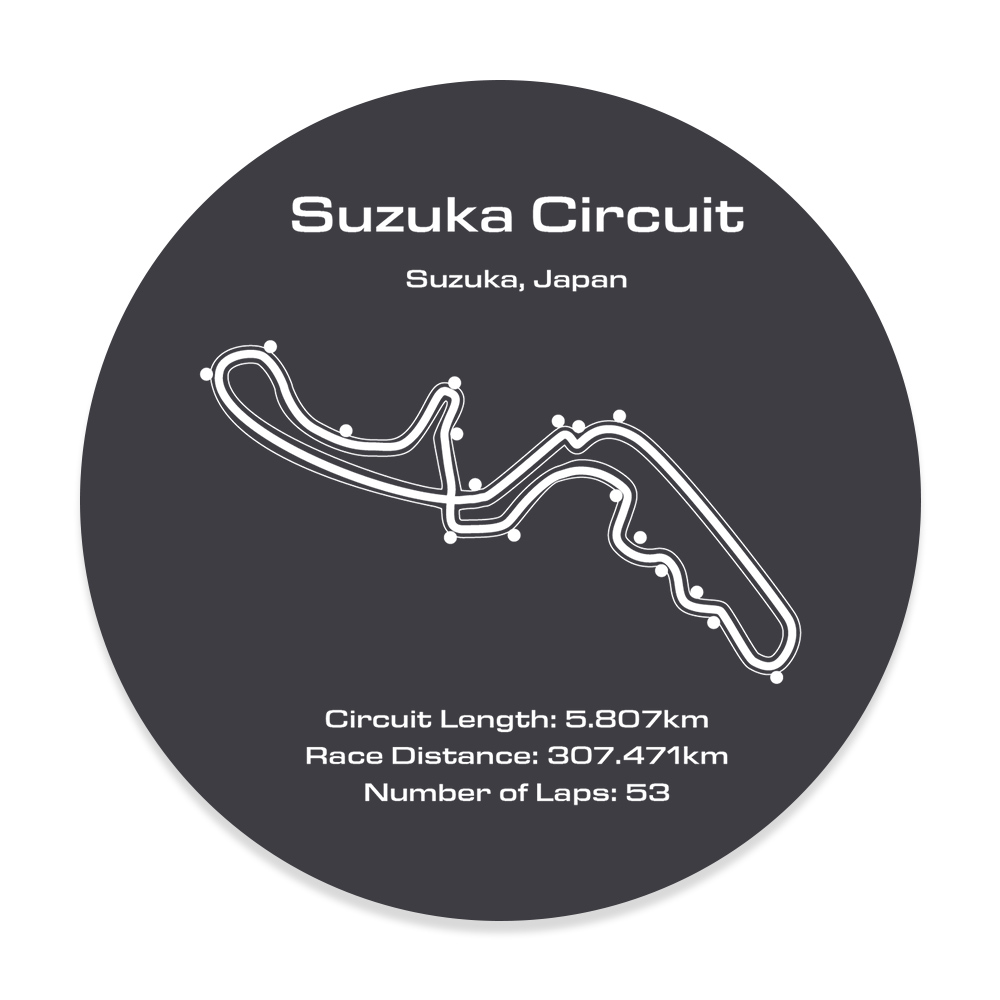 Personalised Racing Car Circuit Race Track Slate Coaster Set for Auto ...