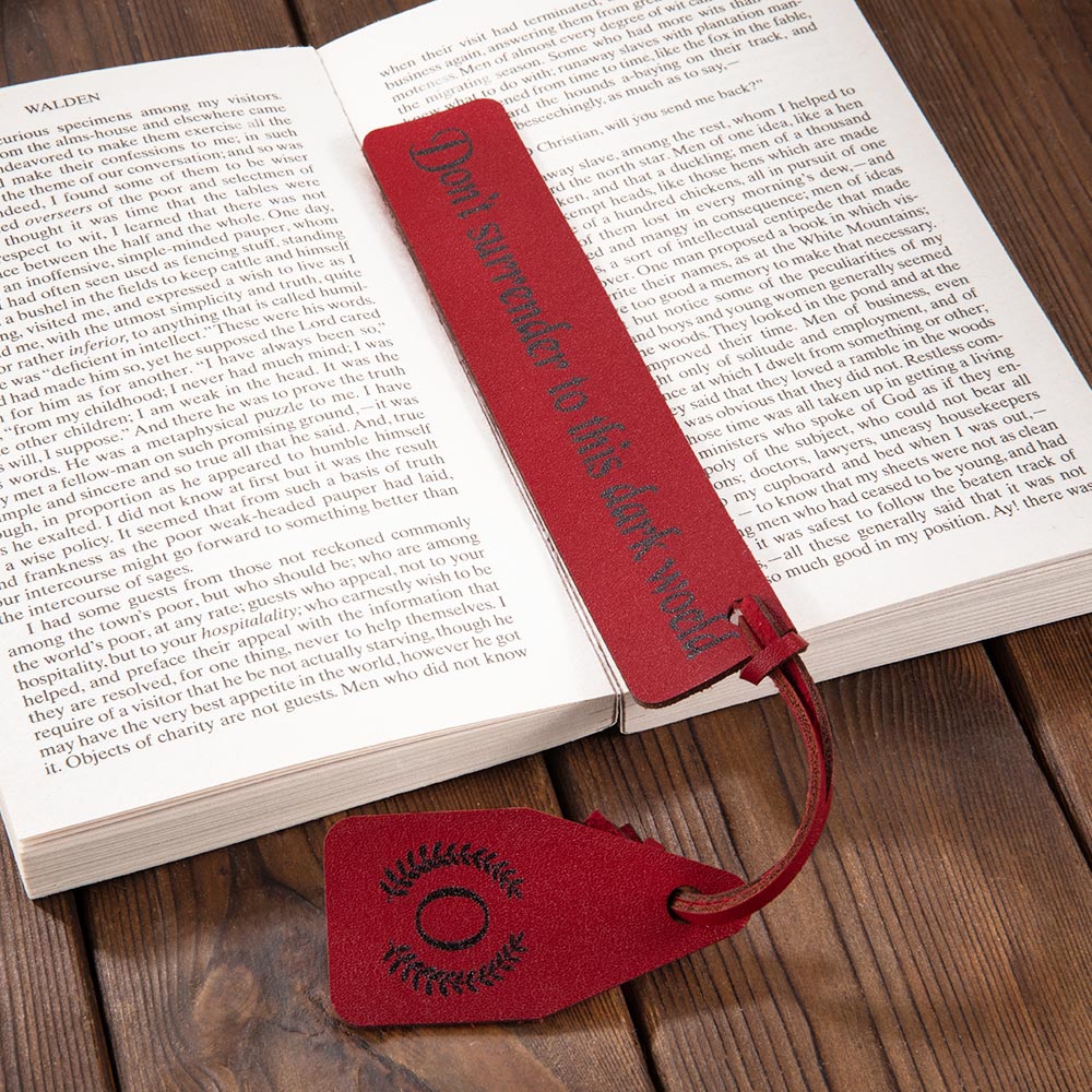 Personalized Set of 2 Leather Bookmark Anniversary Graduation Gifts for ...