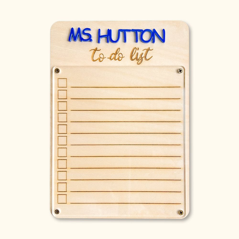 Personalized Acrylic To Do List Daily Check List Dry Eraser Erasable ...