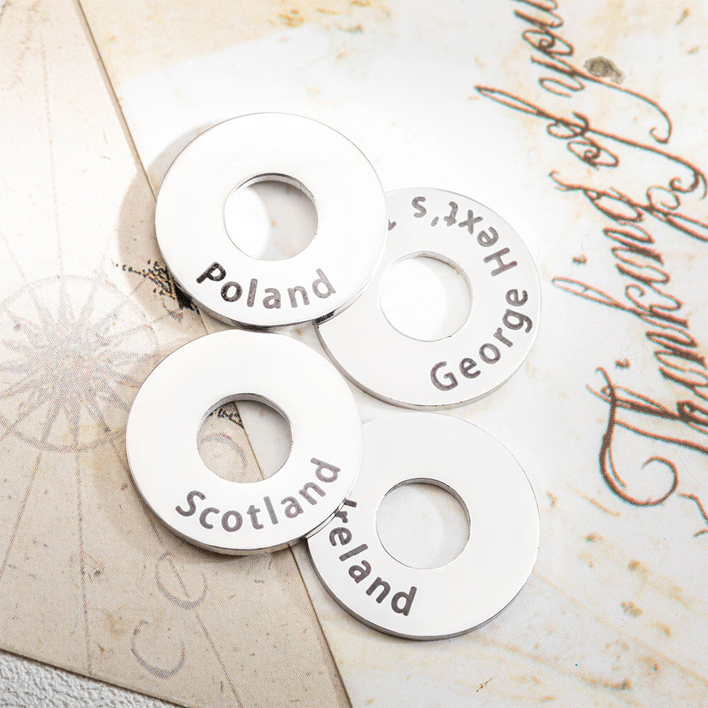 Personalized Traveler Passport Keychain with Engraved Country Ring for ...