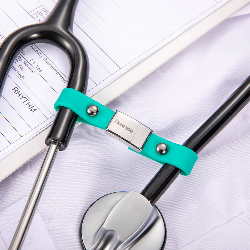 Personalized Magnetic Stethoscope ID Tag Attachment Accessories Holder ...