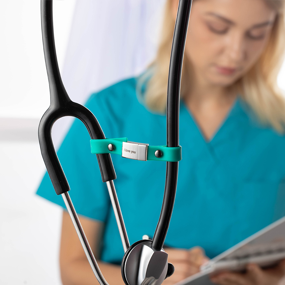 Personalized Magnetic Stethoscope ID Tag Attachment Accessories Holder ...