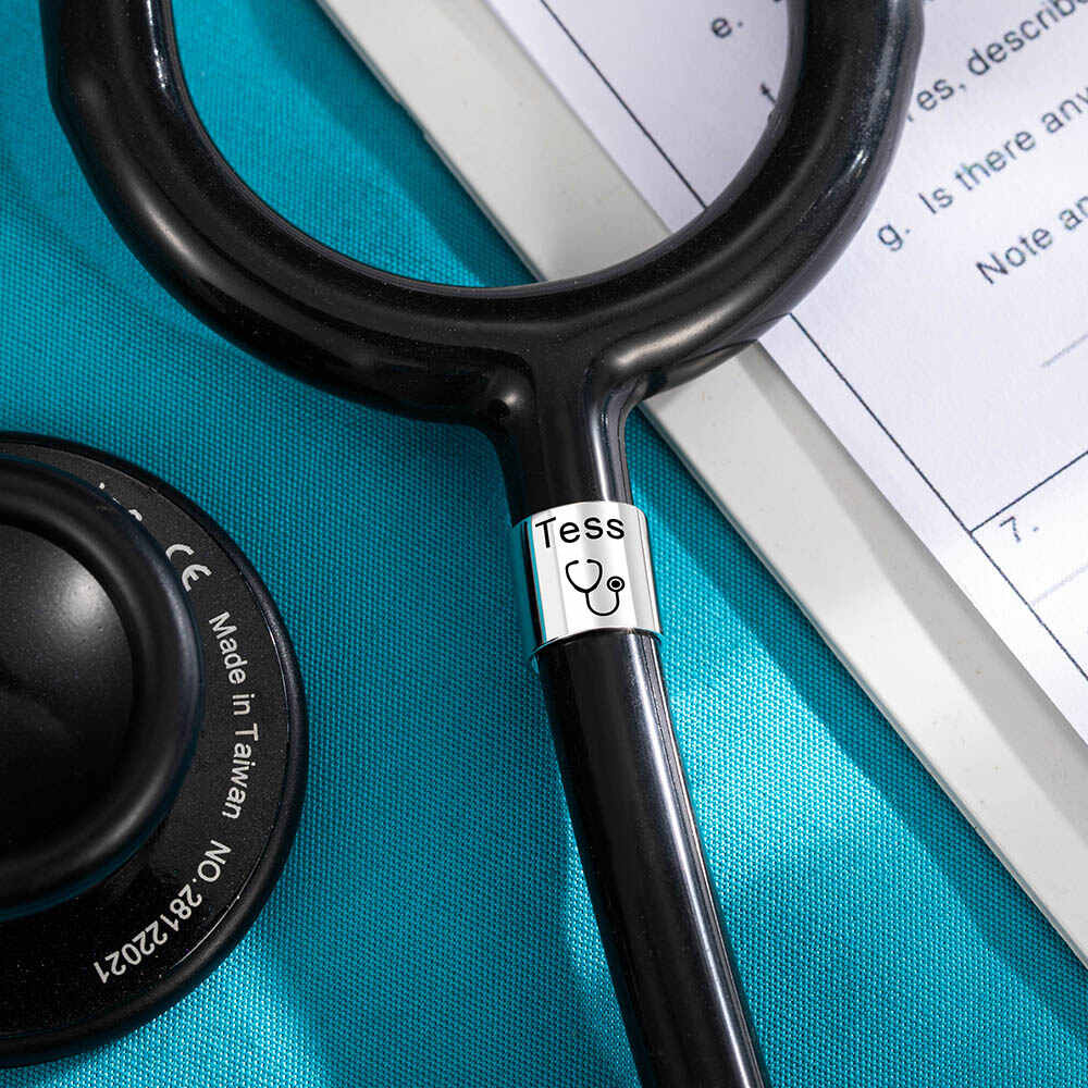 Personalized Stethoscope ID Tag Ring with Name Graduation Gift for ...