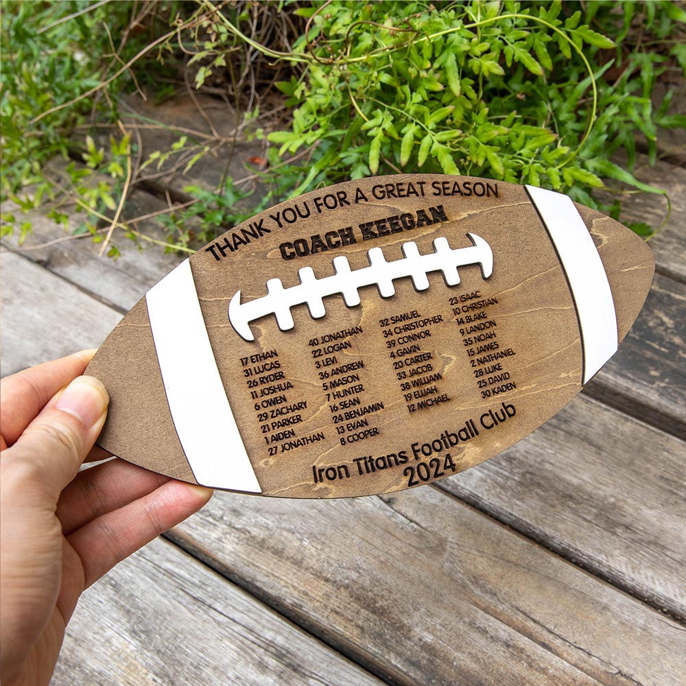 Personalized Coach's Plaque, Thanks For A Great Season Decor Gift - CALLIE