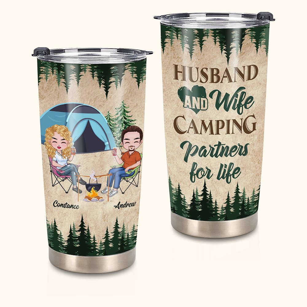 Personalisierte Ehemann und Frau Partner für das Leben Paar 20oz Becher ...