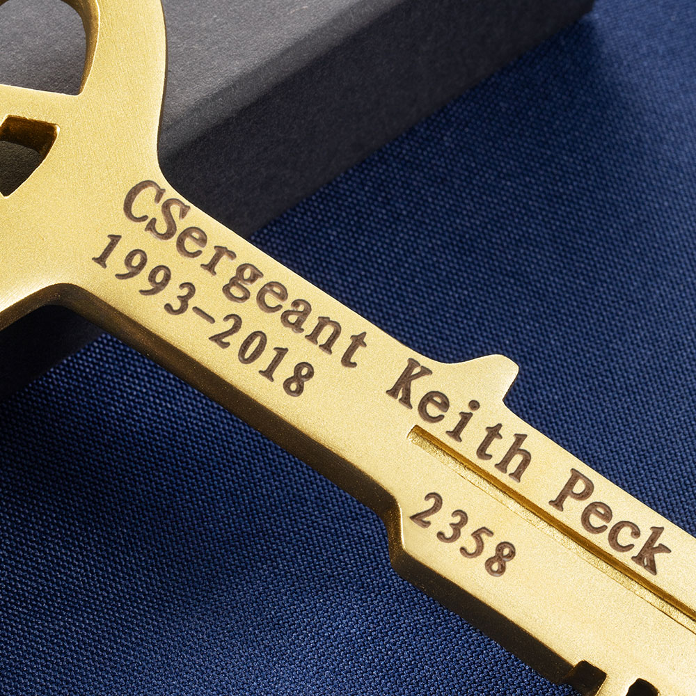 Personalized Replica Prison Key, Gift for Corrections Officers, with Custom Engraving - CALLIE