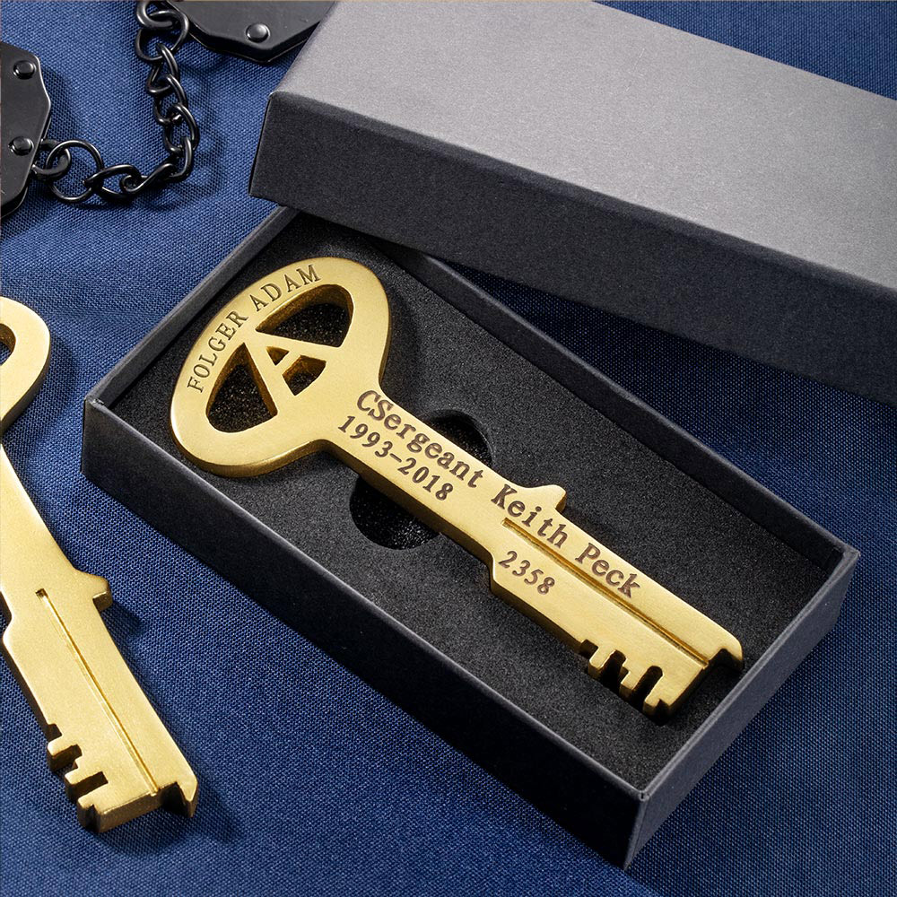 Personalized Replica Prison Key, Gift for Corrections Officers, with Custom Engraving - CALLIE