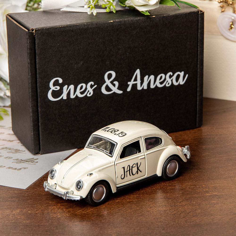 Personalized Mini Car For Wedding, with Custom Name and Date, Wedding ...
