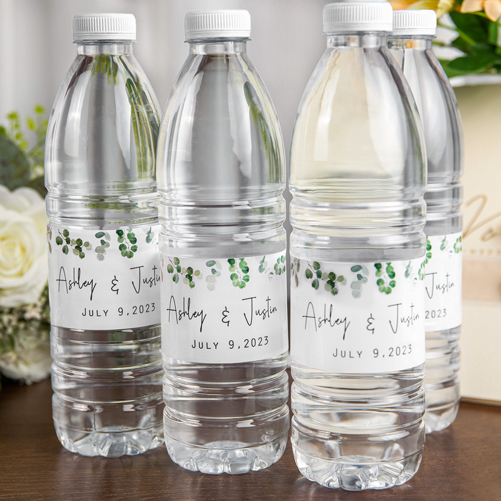 Personalized Wedding Water Bottle Labels for Engagement Bridal Shower ...