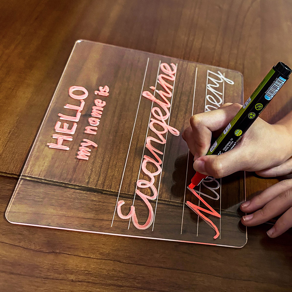 Personalized Name Practice Backpack Keychain Luggage Tag Name Writing ...