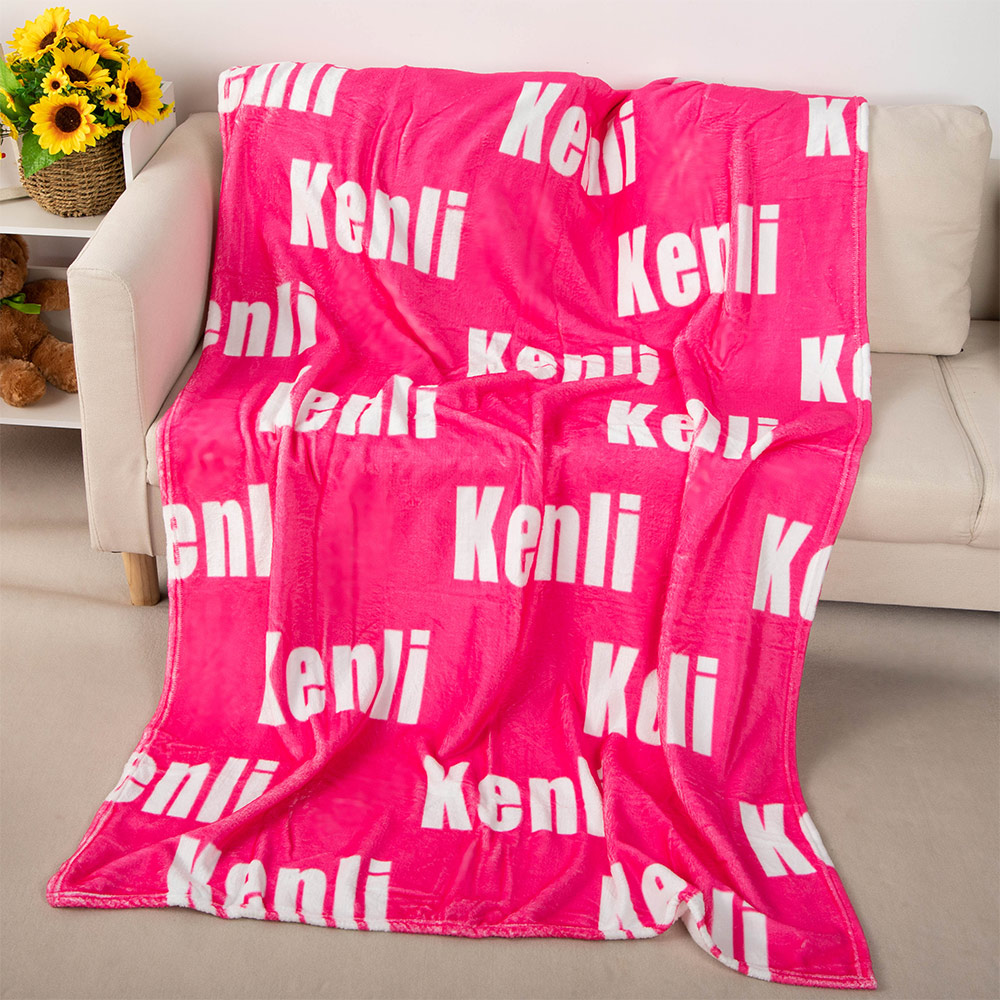 Personalized High-Quality Super Soft Name Family Blanket Birthday ...