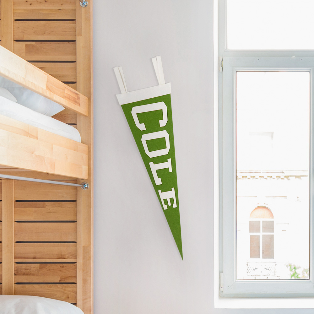 Personalized Colorful Classic Felt Pennant Flag Wall Banner with Text ...