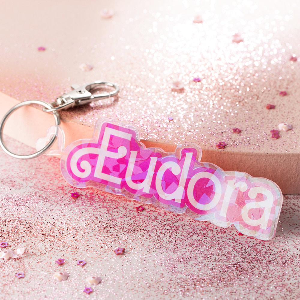 Personalized Pink Name Keychain - CALLIE