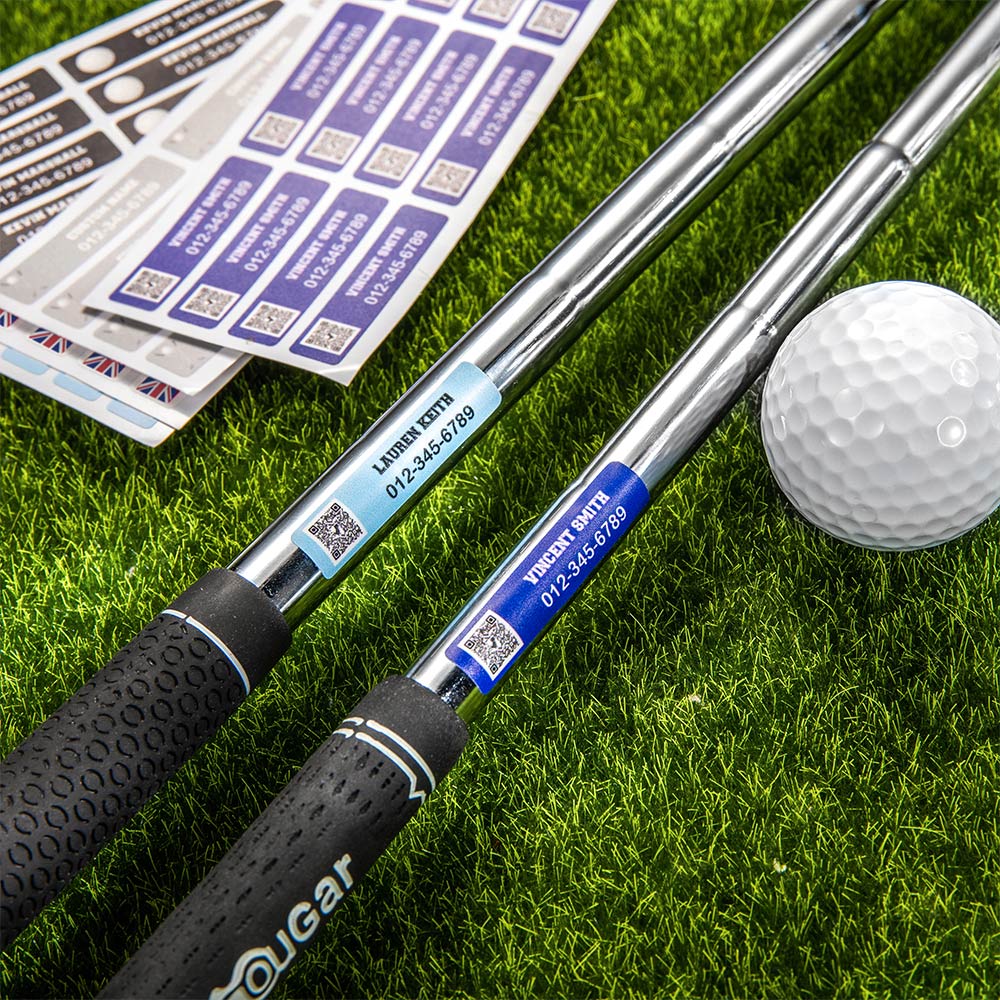 Personalized Set of 16 Multi-color Waterproof Vinyl Stickers Golf ...