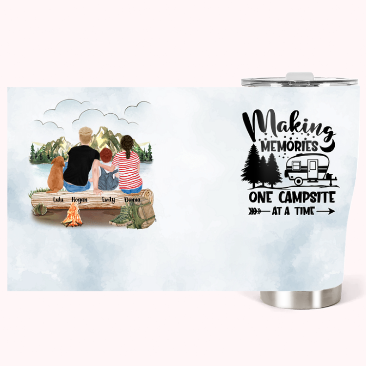 Personalised Making Memories One Campsite at A Time Curved Tumbler ...