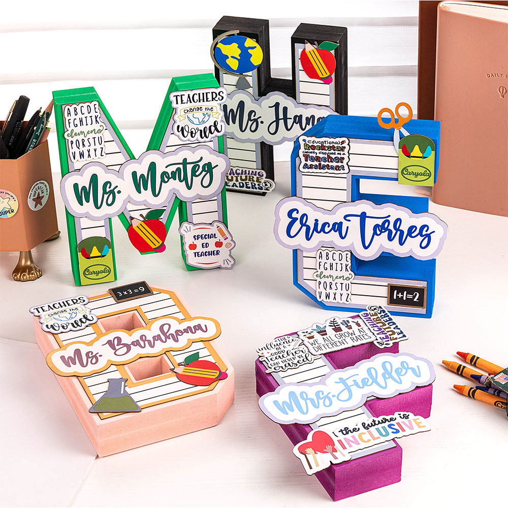 Personalized Teacher 3D Letter Decor Classroom Desk Decor Teacher ...