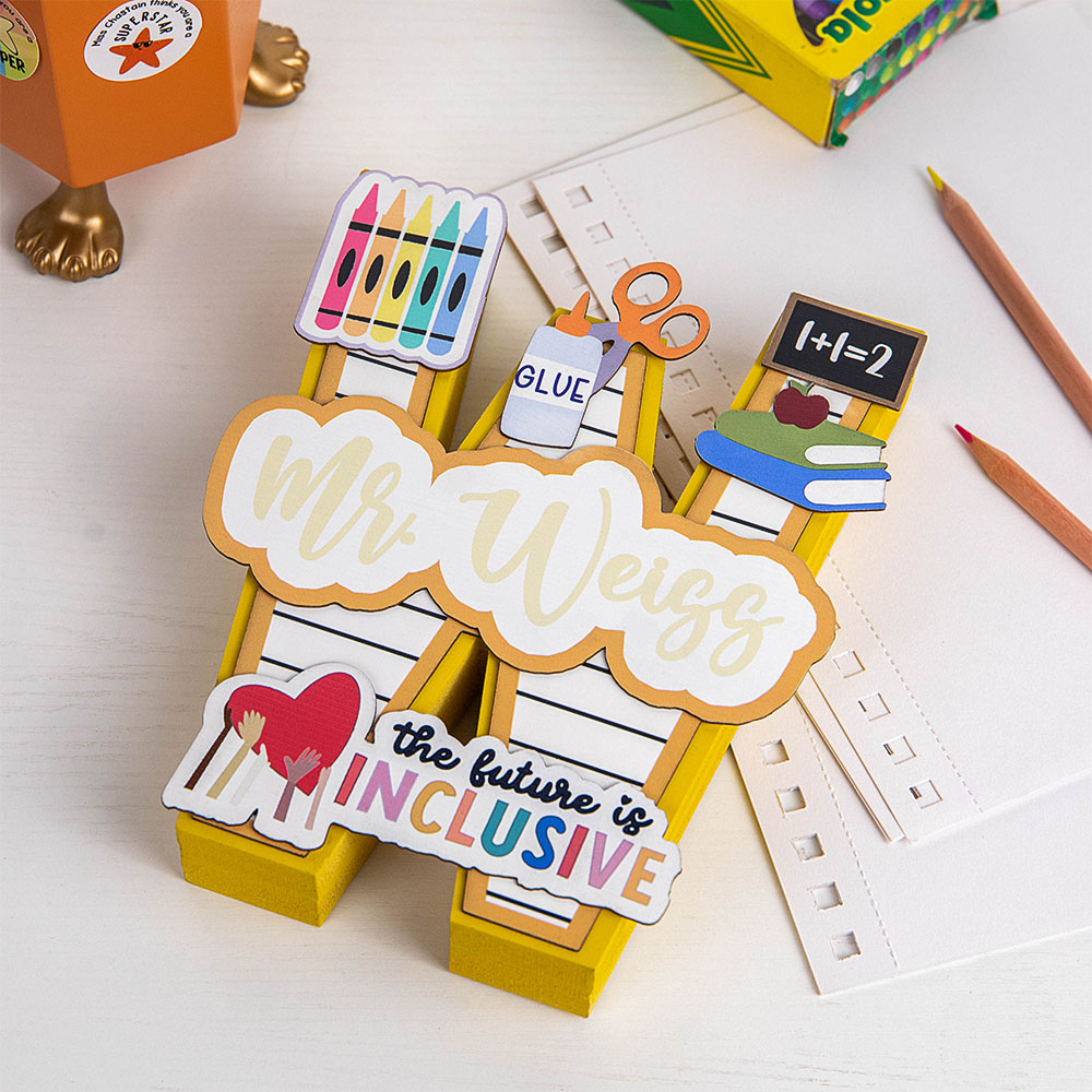 Personalized Teacher 3D Letter Decor Classroom Desk Decor Teacher ...
