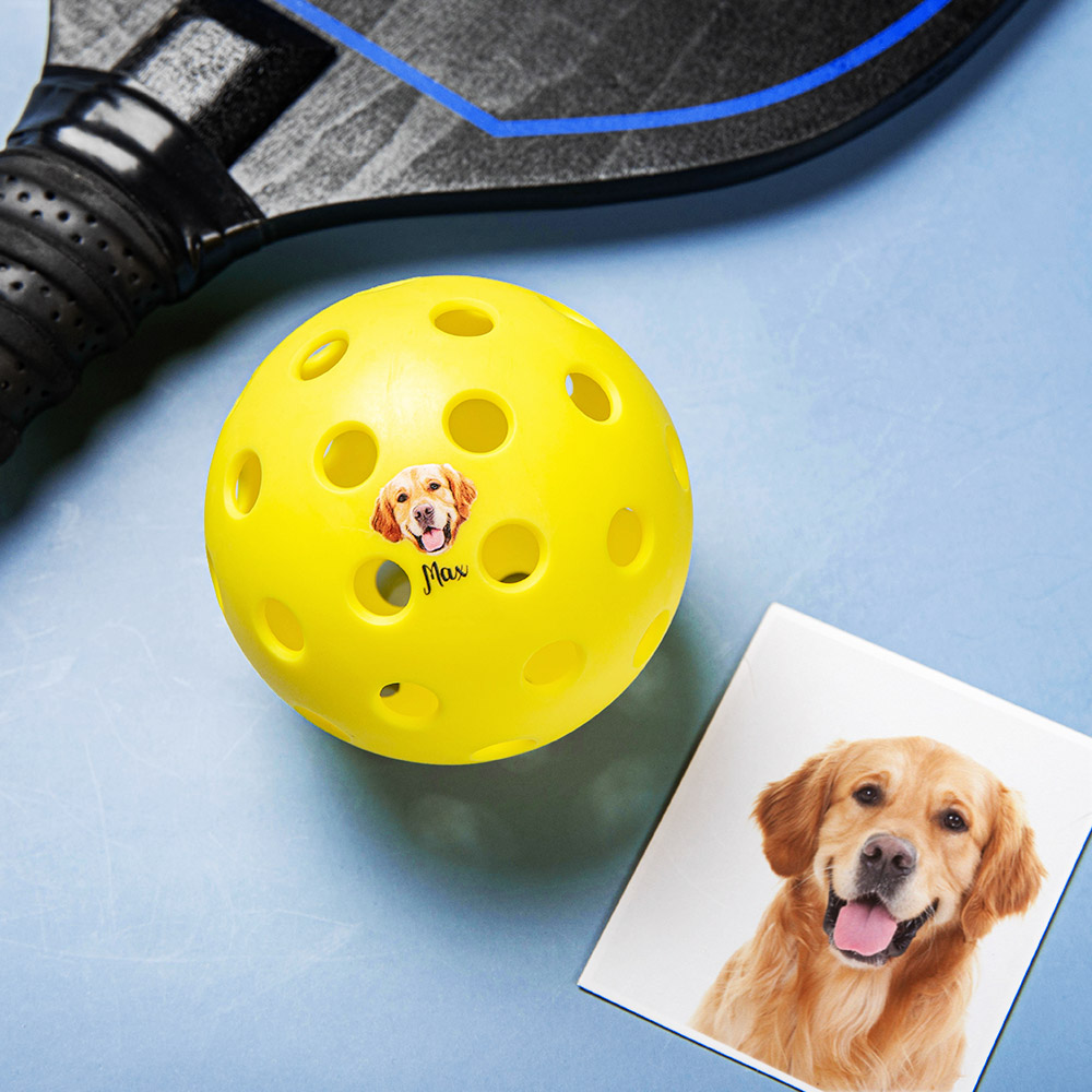 Personalized 40 Holes Pickleball with Name Photo and Logo Birthday ...