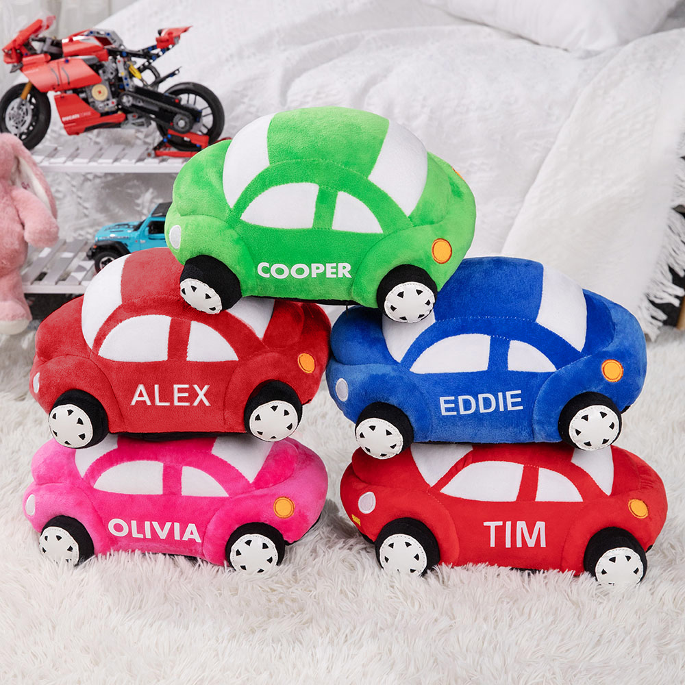 Personalized Car Stuffed Plush Toy Pillow Soft and Cuddly Toy for Boys ...