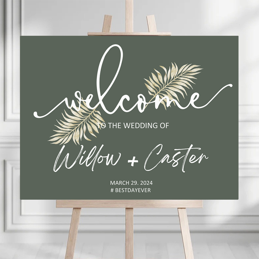 Personalized Bohemian Printable Wedding Welcome Sign Wedding Poster ...
