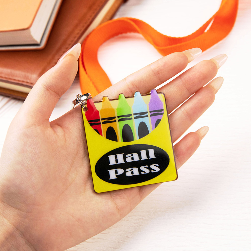 Personalized Classroom Hall Passes Name Tag Gift for Teacher - CALLIE