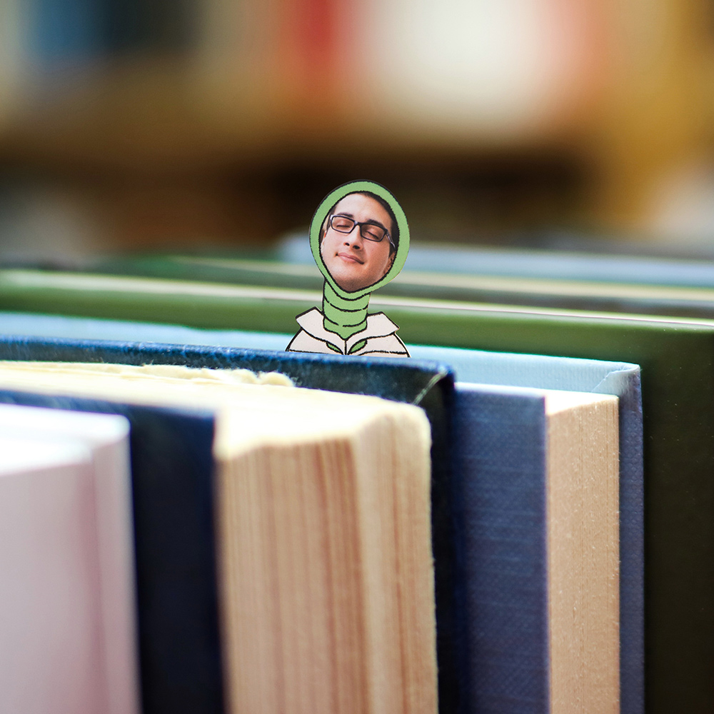 Personalized Cute Bookworm Bookmark Set of 5 Reading Accessory with ...